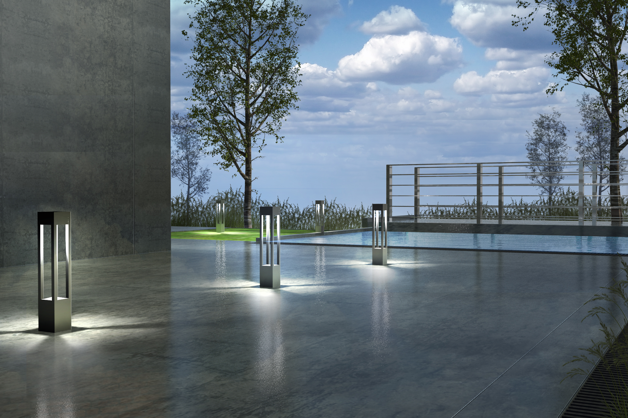 Vancouver Square Bollard :: Ligman Lighting USA Outdoor Lighting Catalog